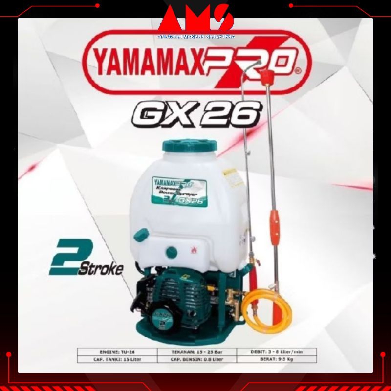 Jual KNAPSACK SPRAYER / MESIN SEMPROT HAMA 2 TAK GX 26 15 LITER YAMAMAX PRO | Shopee Indonesia
