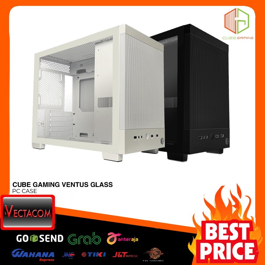 Jual CUBE GAMING VENTUS GLASS - mATX/ITX - CASING GAMING | Shopee Indonesia