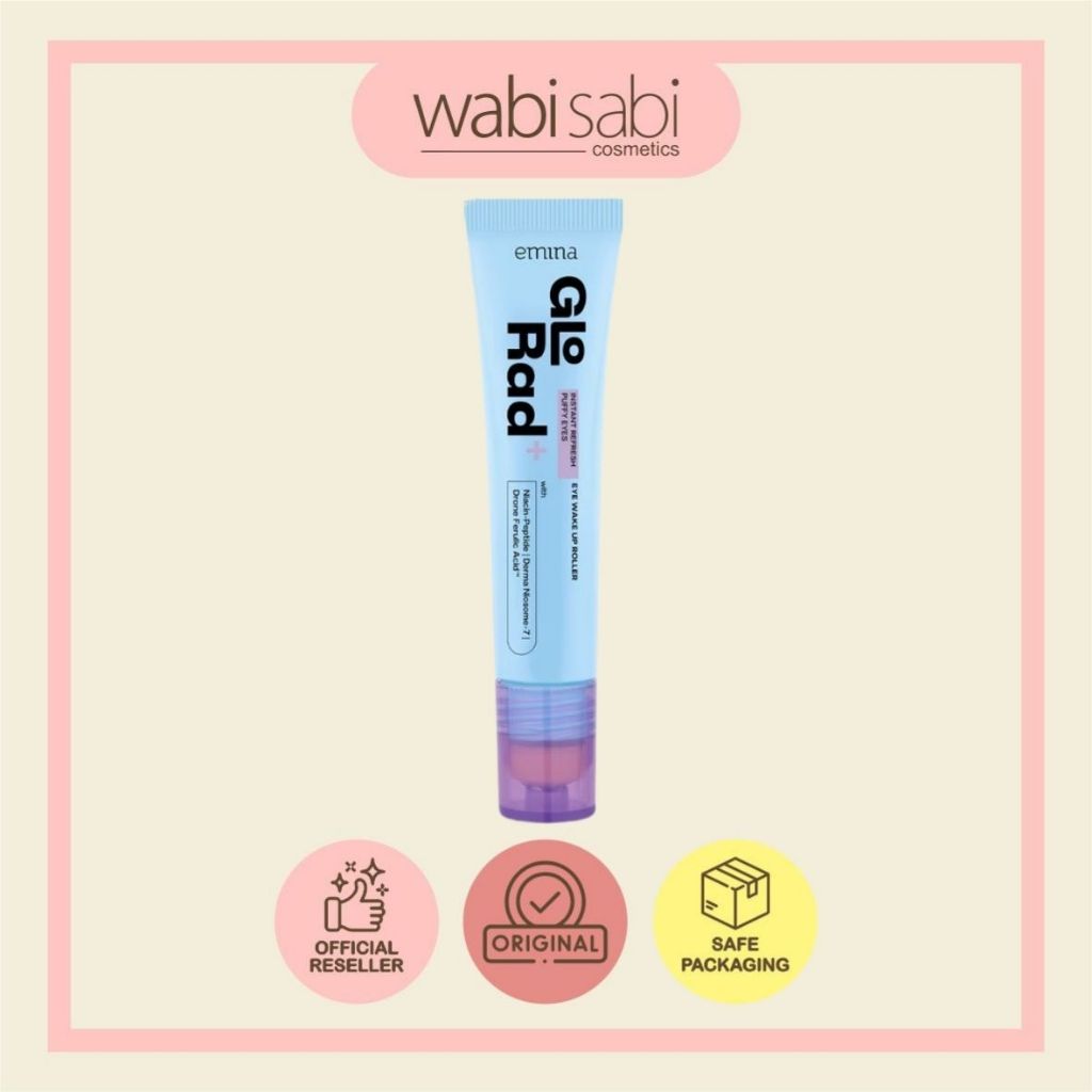 Jual EMINA - GloRad+ Instant Refresh Puffy Eyes Eye Wake Up Roller 15ml ...