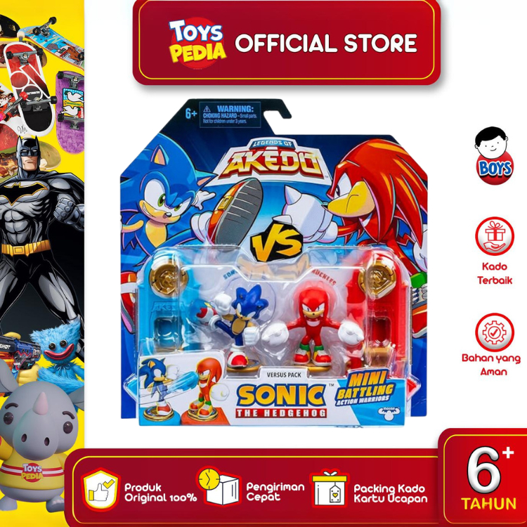 Jual Mainan Akedo Sonic S1 Versus Pack Sonic vs Knuckles | Shopee Indonesia