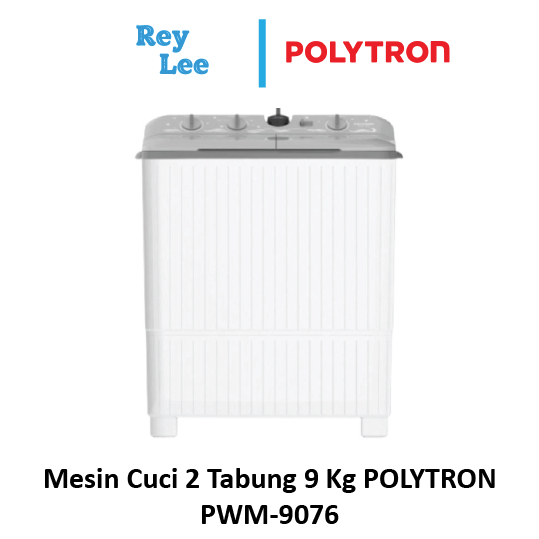 Jual Mesin Cuci 2 Tabung 9 Kg Polytron PWM-9076 | Shopee Indonesia