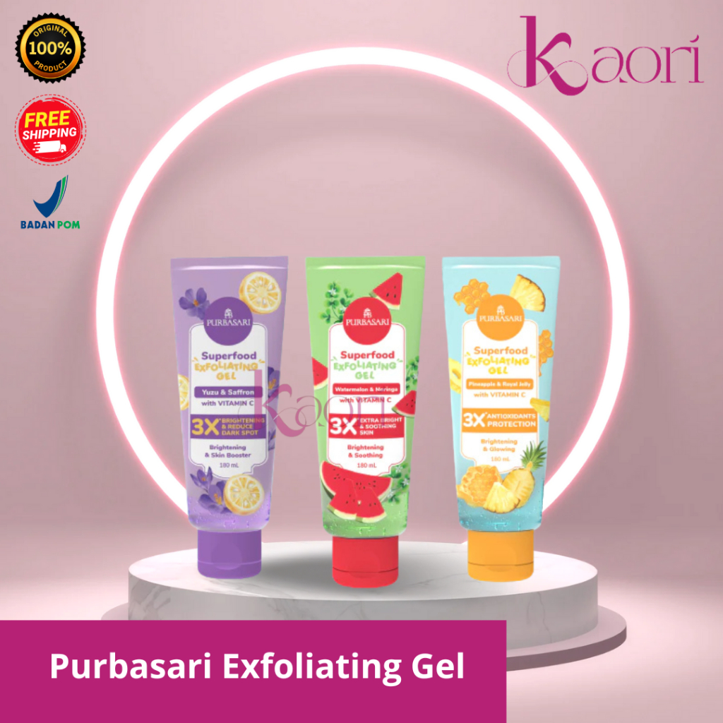 Jual ️KAORI ️Purbasari Superfood EXFOLIATING GEL / peel badan Lulur ...