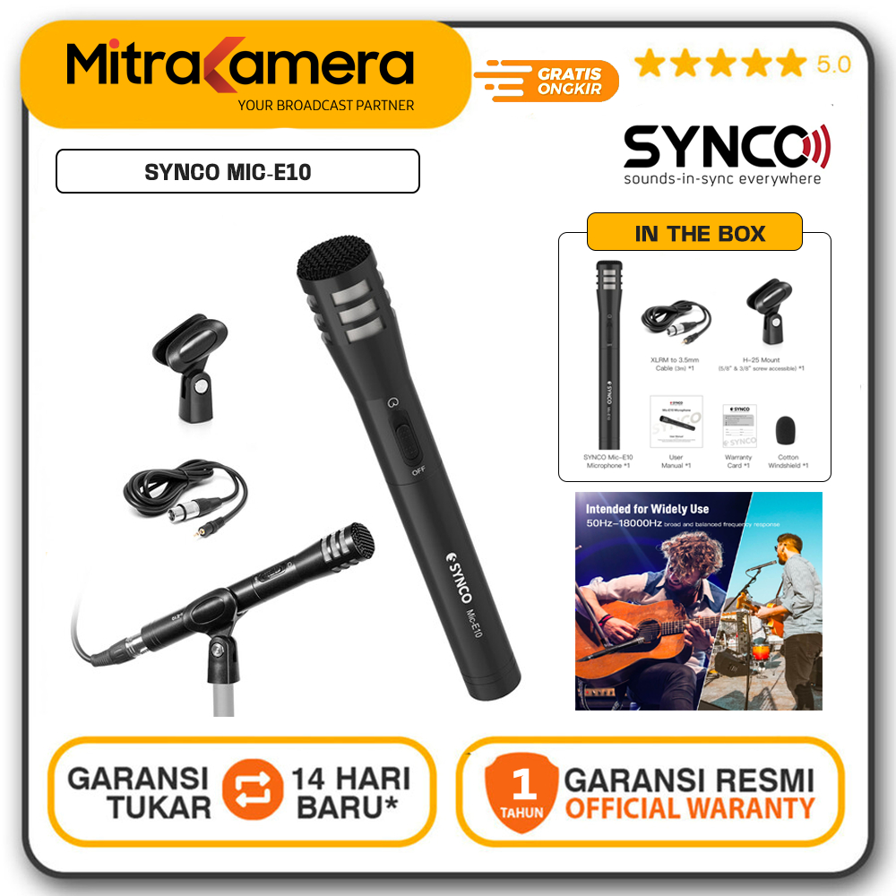 Jual Synco Mic E10 Mic E 10 Cardioid Professional Microphone | Shopee Indonesia