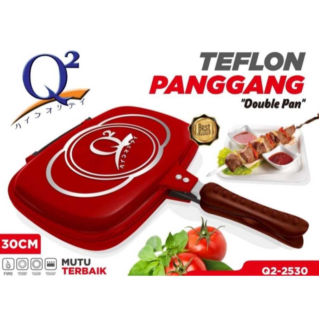 Jual Pemanggang Double Pan Jumbo 30 CM / Grill Pan Bulak Balik Murah ...