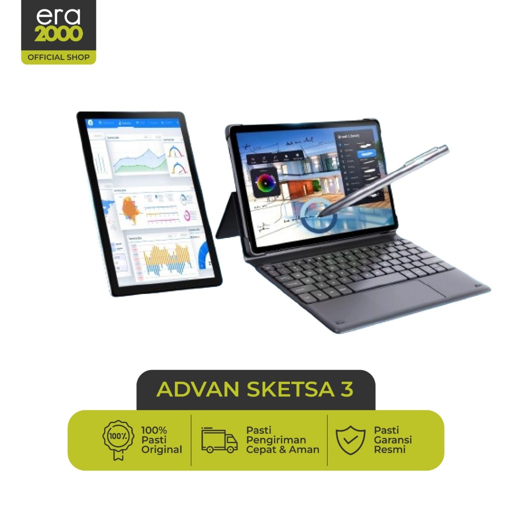 Jual Era 2000- Advan Tab Sketsa 3 Layar 10.1” HD IPS 128GB+RAM 6GB ...