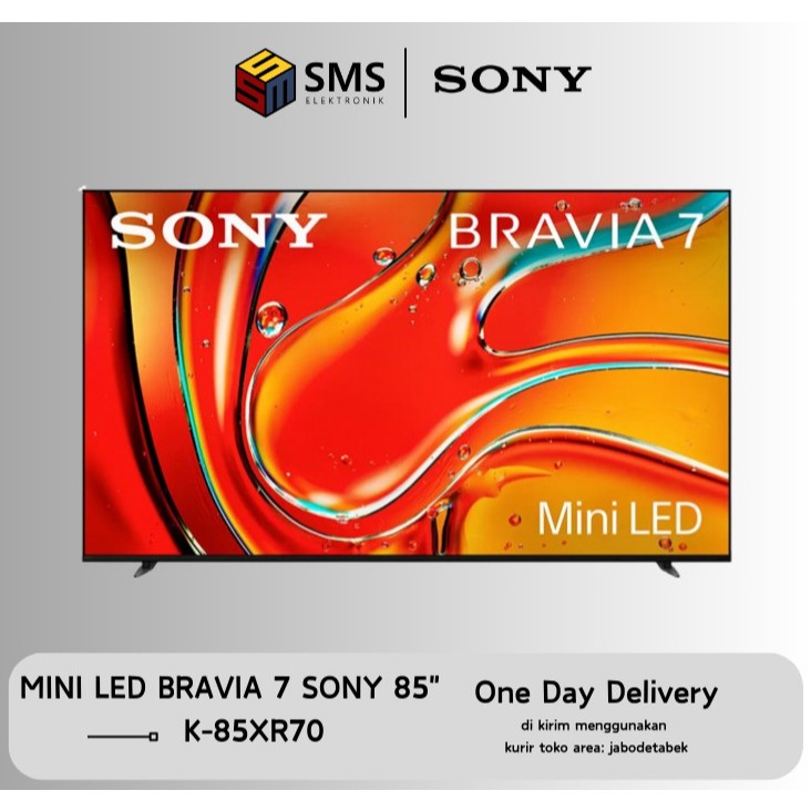 Jual SONY BRAVIA 7 XR K-85XR70 / XR70 4K UHD Mini LED Google TV 85 Inch ...
