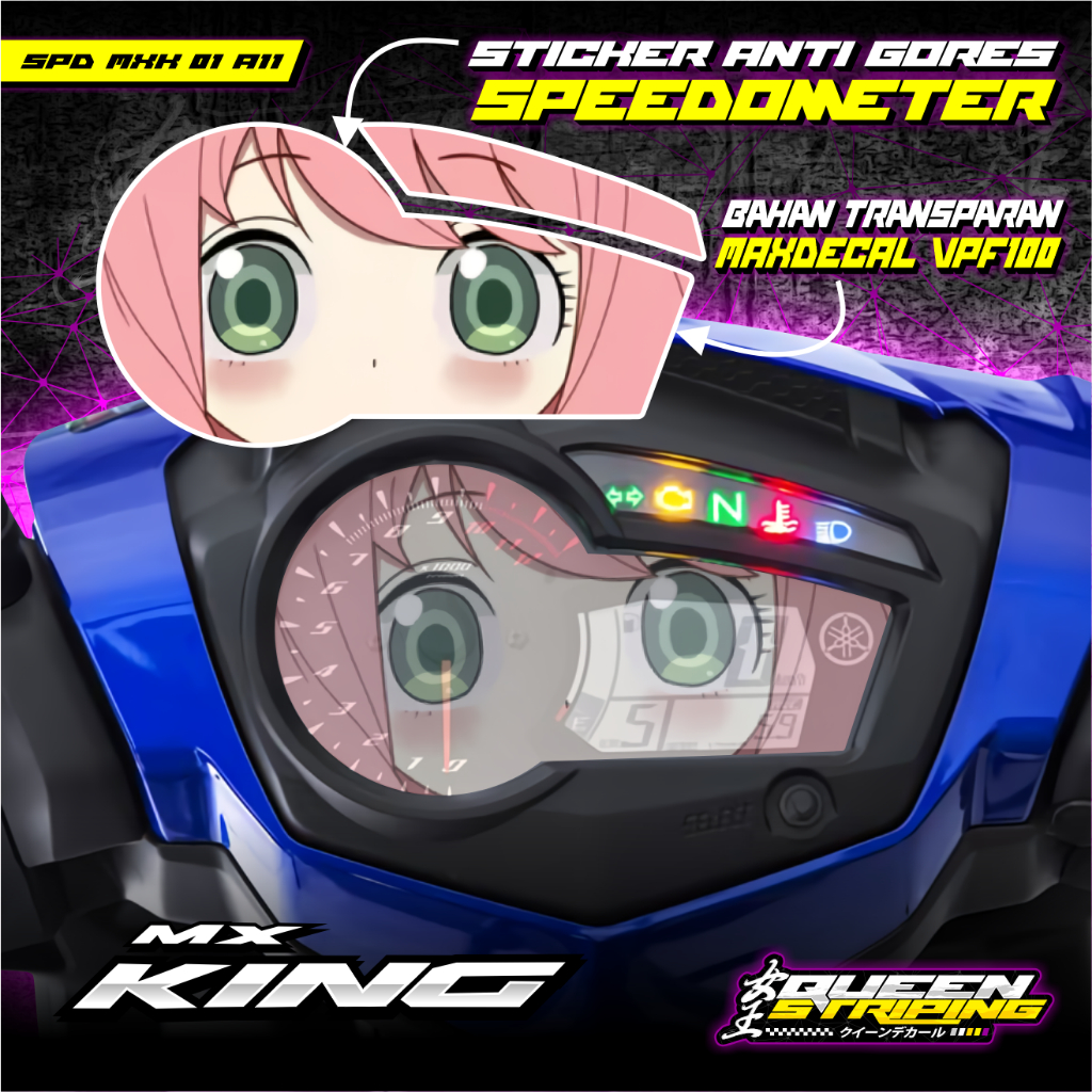 Jual Stiker Aksesoris Speedometer Karakter Anime Anya Motor Mx King ...