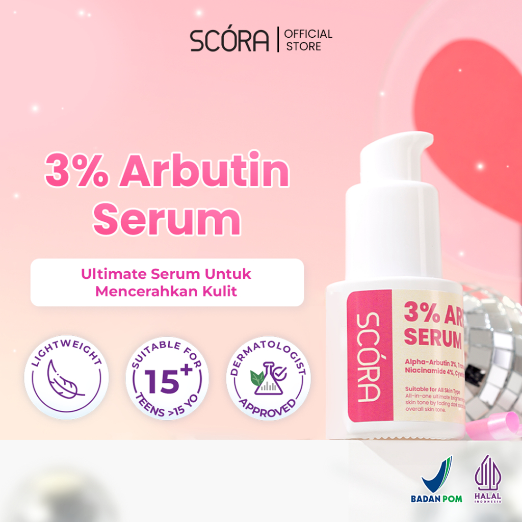 Jual SCORA 3% Arbutin Serum 20 ml | Shopee Indonesia