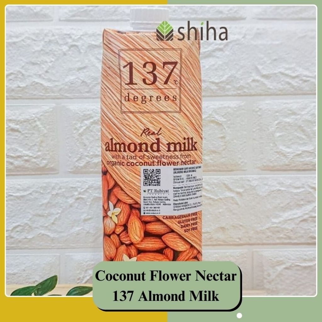 Jual SHIHA - 137 Degrees Almond Milk / Susu Almond Original 1L | Shopee Indonesia