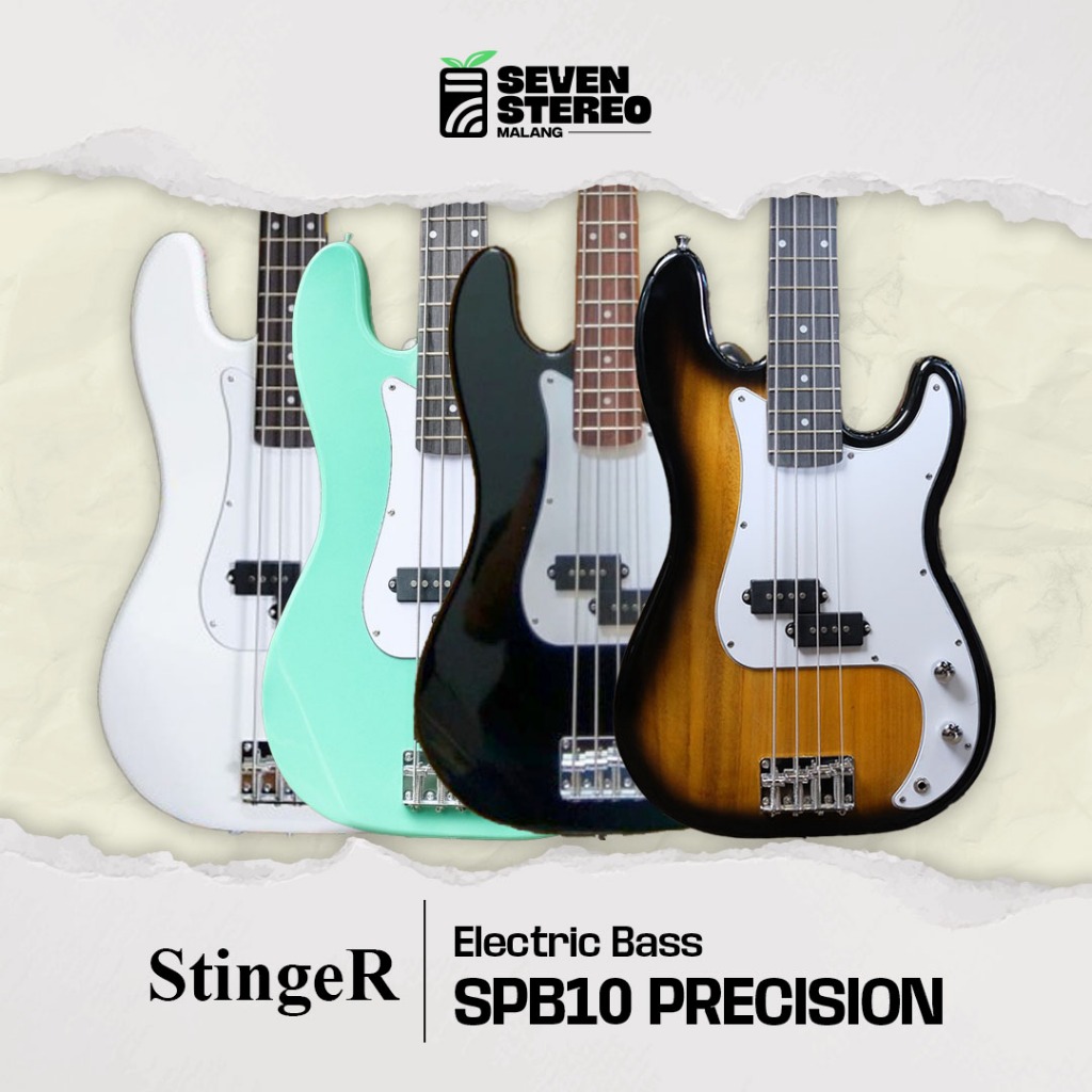 Jual Stinger SPB10 Precision Bass – Bass Elektrik 4 Senar untuk Pemula ...