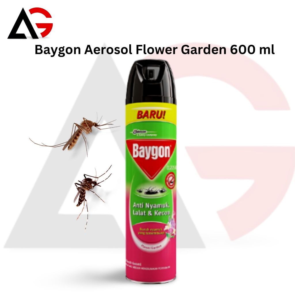 Jual Baygon Aerosol Flower Garden 600+75 ml | Shopee Indonesia