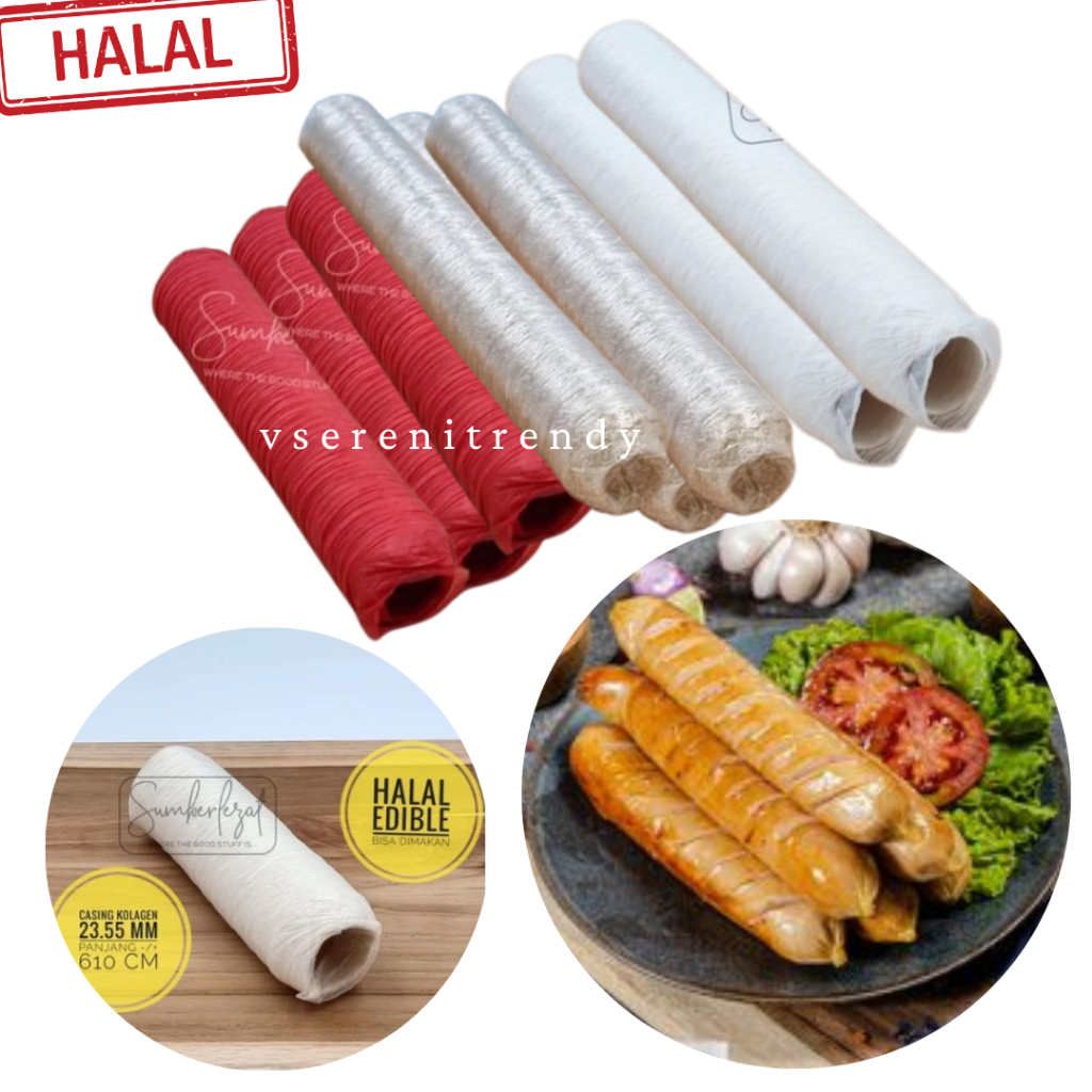 Jual Slongsong Casing Kulit Sosis Jumbo Bakar Plastik Selulosa Kolagen ...