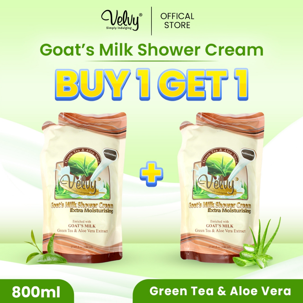 Jual Velvy Body Wash Shower Cream Sabun Mandi Extra Moist Reffil 800ml ...