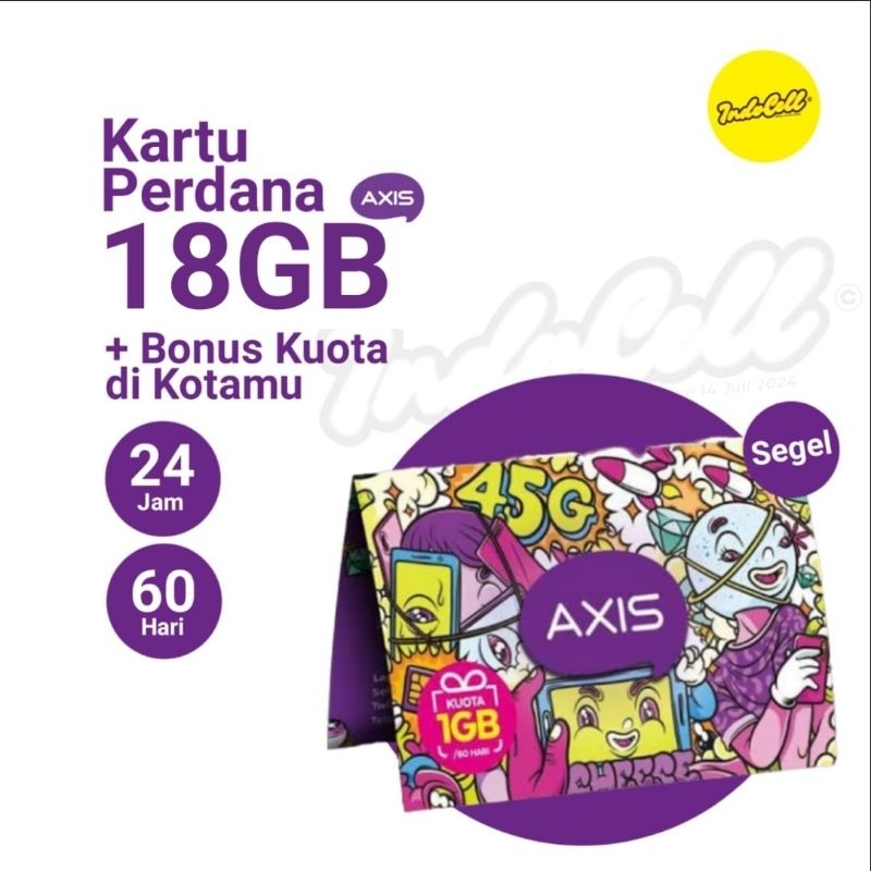 Jual KARTU PERDANA AXIS 18 GB + LOKAL (SEGEL) | Shopee Indonesia