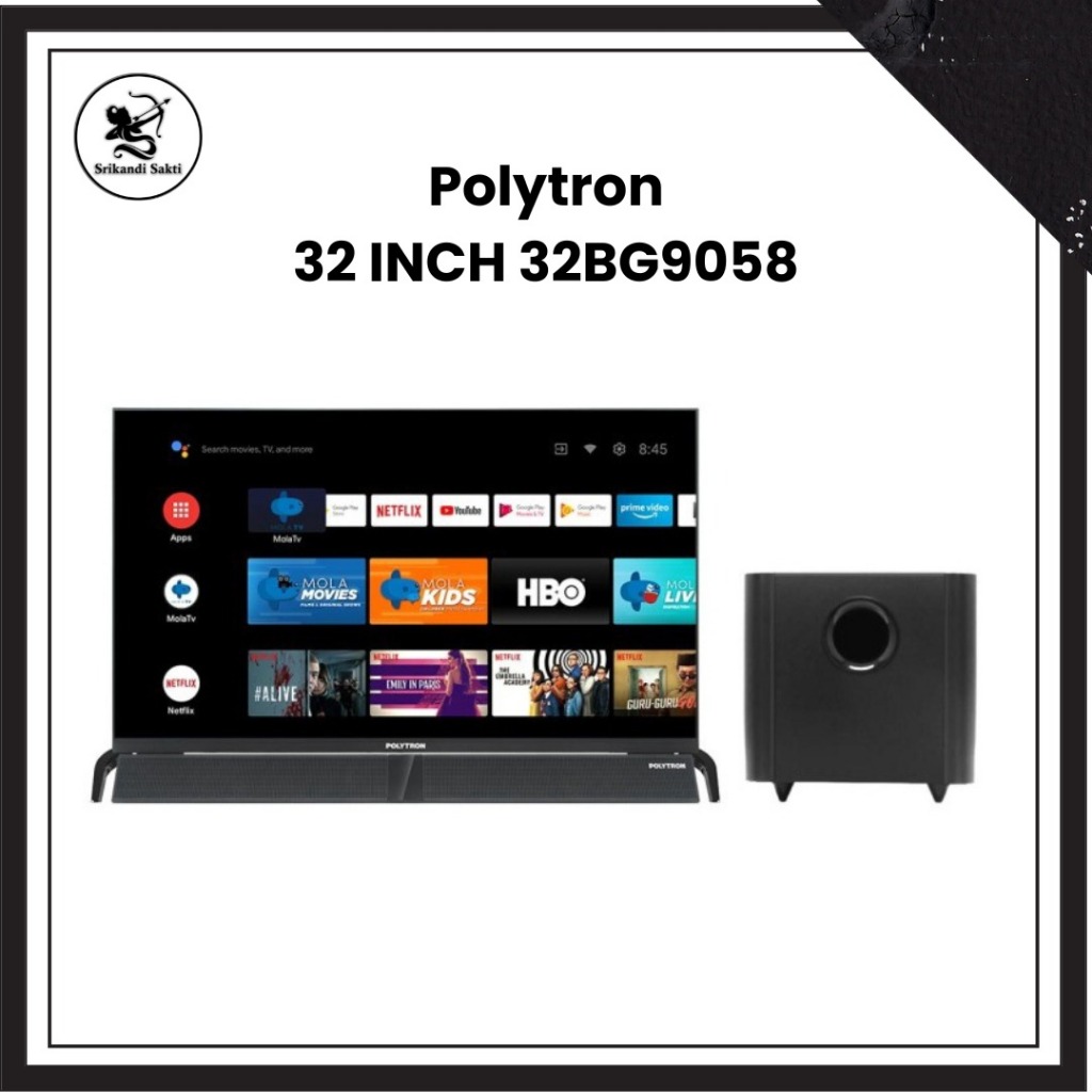 Jual Polytron Tv 32 Inch 32BG9058 + Soundbar Subwoofer (AndroidTv ...