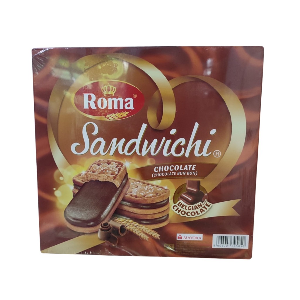 Jual Roma Sandwichi Chocolate 240gr Biskuit Sandwich Krim Coklat ...