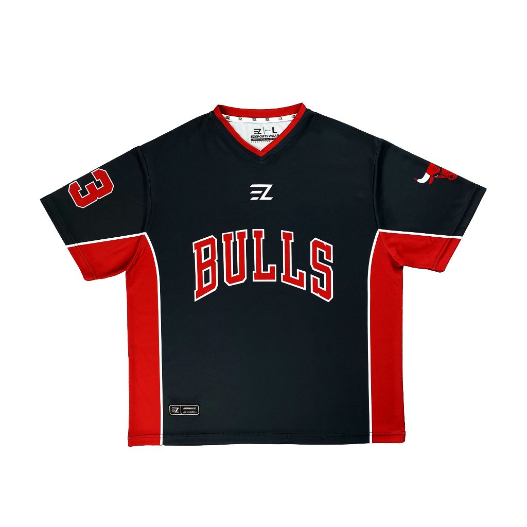 Jual [ORIGINAL] Jersey Chicago Bulls HITAM BLACK #23 Bloke Core Edition ...