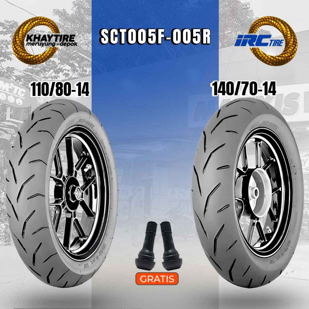 Jual Paket Ban Motor YAMAHA AEROX IRC SCT-005 110/80-14 + 140/70-14 ...