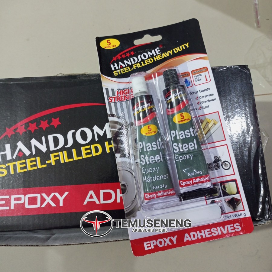 Jual Handsome Plastic Steel 48gr 2 Komponen Lem Besi Lem Keramik Lem ...