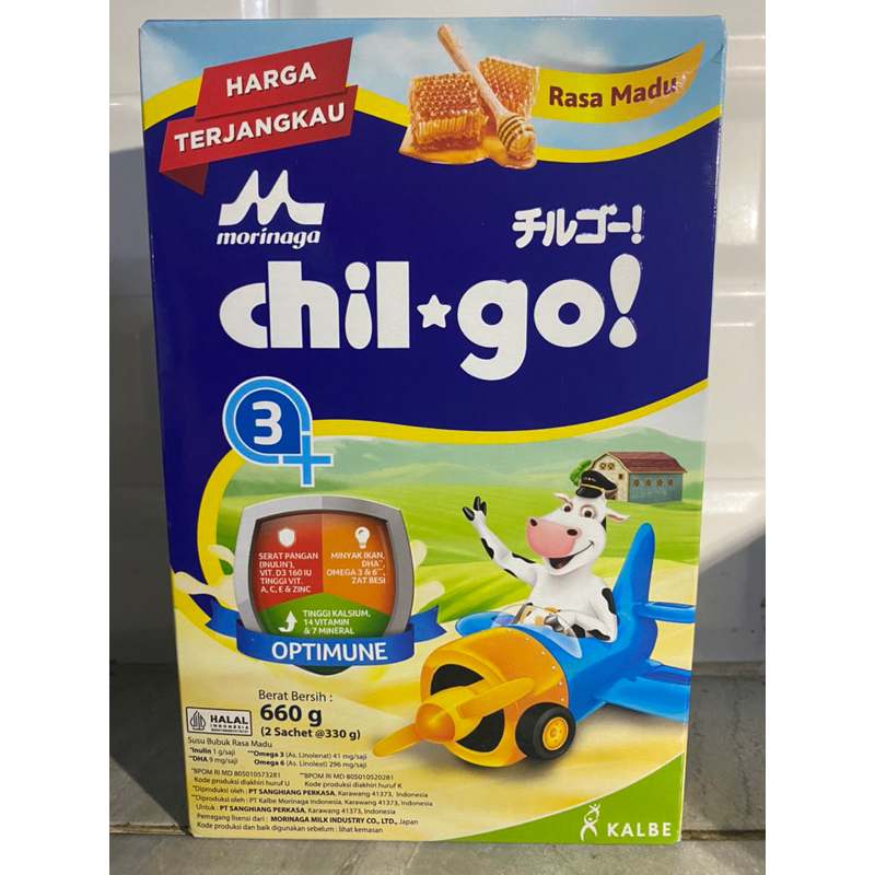 Jual MORINAGA CHILGO 3+ 660g (2x330gr)susu pertumbuhan untuk anak usia ...