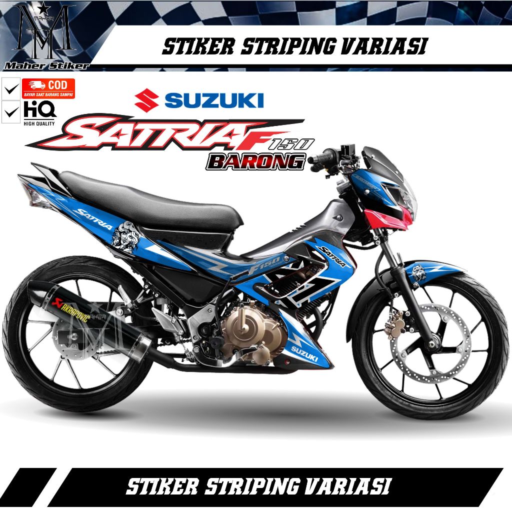 Jual Stiker Striping Satria Fu Barong Variasi Medusa | Shopee Indonesia