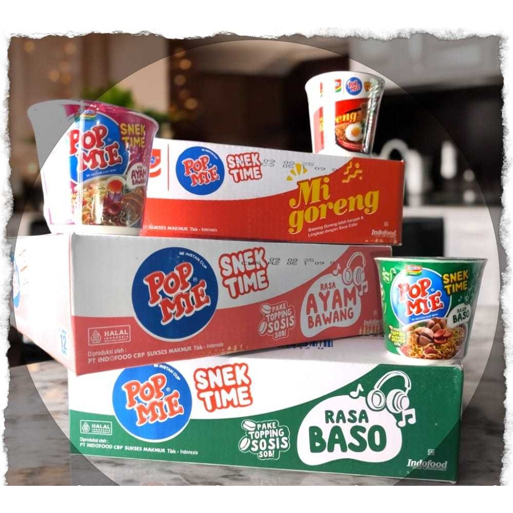 Jual POP MIE SNACK TIME MINI DUS ( 12 PAK ) | Shopee Indonesia