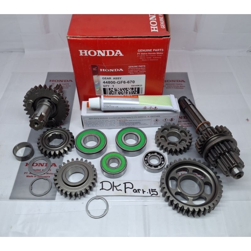 Jual Gear Gigi Rasio Mesin Assy Komplit (GF6) Honda Win,Honda Win ...