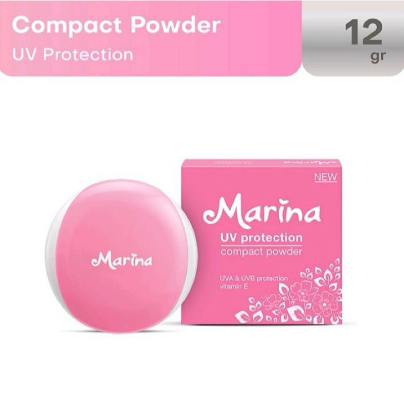 Jual Marina Compact Powder UV Protect 12 g | Shopee Indonesia