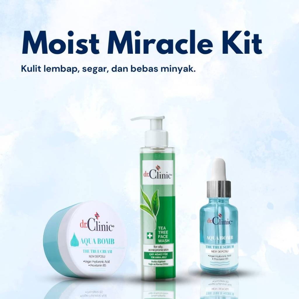 Jual dr.Clinic Moist Miracle Kit (Paket dr.Clinic Aqua Bomb Series ...