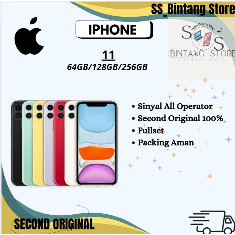 Jual Iphone 11 RAM 64GB/128GB/256GB GOOD CONDITION SECOND ORIGINAL 100% ...