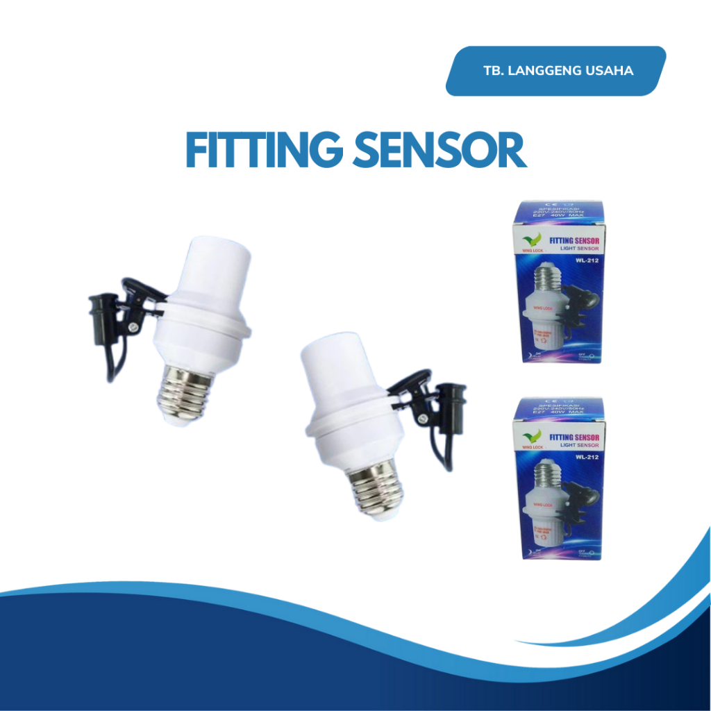 Jual LU WING LOCK SENSOR FITTING FITING PITING DUDUKAN LAMPU PLAFON ...