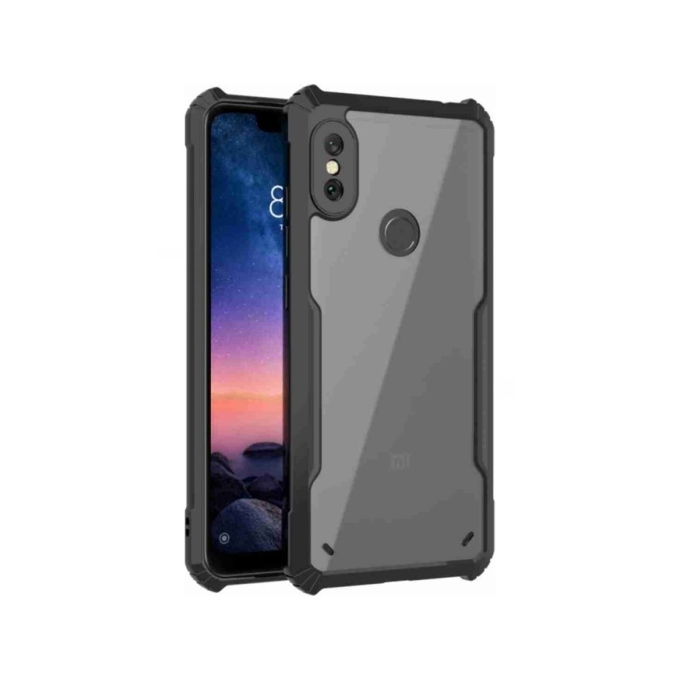 Jual Case Xiaomi Redmi Note 6 Pro Fusion Armor Shockproof Transparent ...