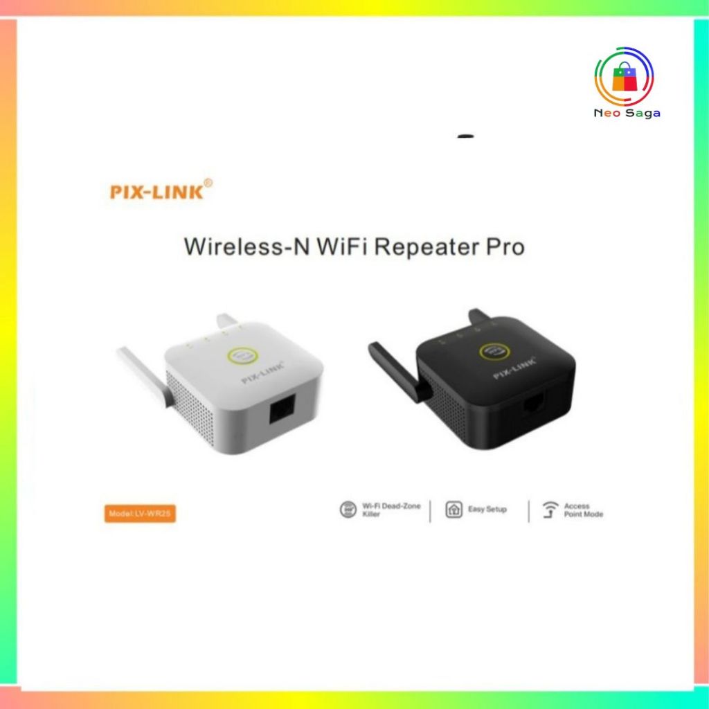 Jual PIX-LINK WR25 Wifi Repeater Extender pro Wireless 300M Penguat ...