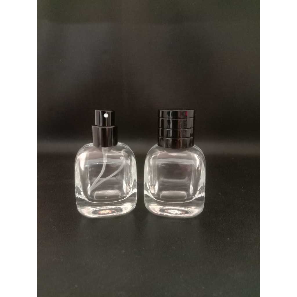 Jual Botol parfum YS791 30ml semi press hitam + Tutup hitam DR per pcs ...