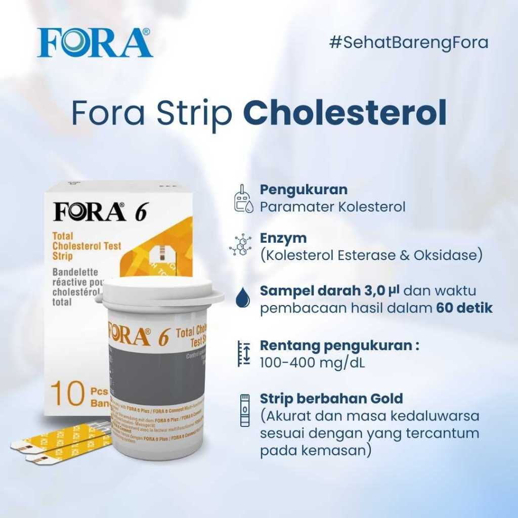 Jual Fora 6 Strip Total Cholesterol | Shopee Indonesia