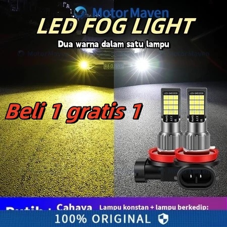 Jual 1 Buah Lampu Kabut LED H11 H8 H16(JP) Bohlam untuk Avanza Xenia Calya Agya Brio Lampu ...