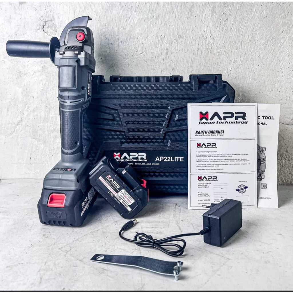 Jual Gerinda baterai APR type AP22LITE cordless angle grinder 4inch ...