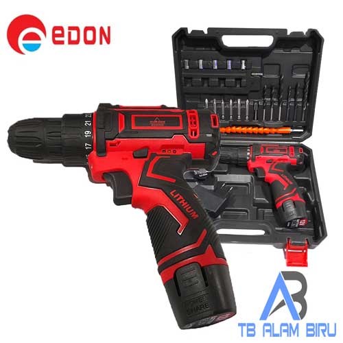 Jual Mesin Bor 10mm Baterai 12v JLD Cordless (Edon) | Shopee Indonesia