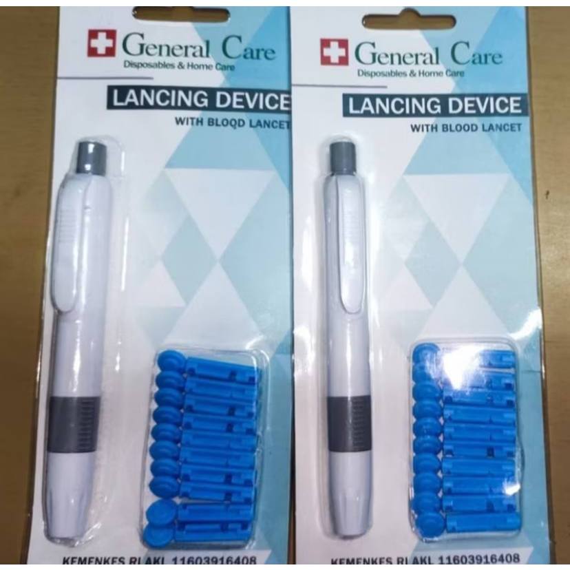 Jual Lancing Device +Jarum Blood Lancet Lancet Pen Bekam Autoclick ...
