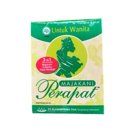 Jual MAJAKANI PERAPAT 3 IN 1 perapat hijau (3 shaset x 24 pil = 72 pil ...