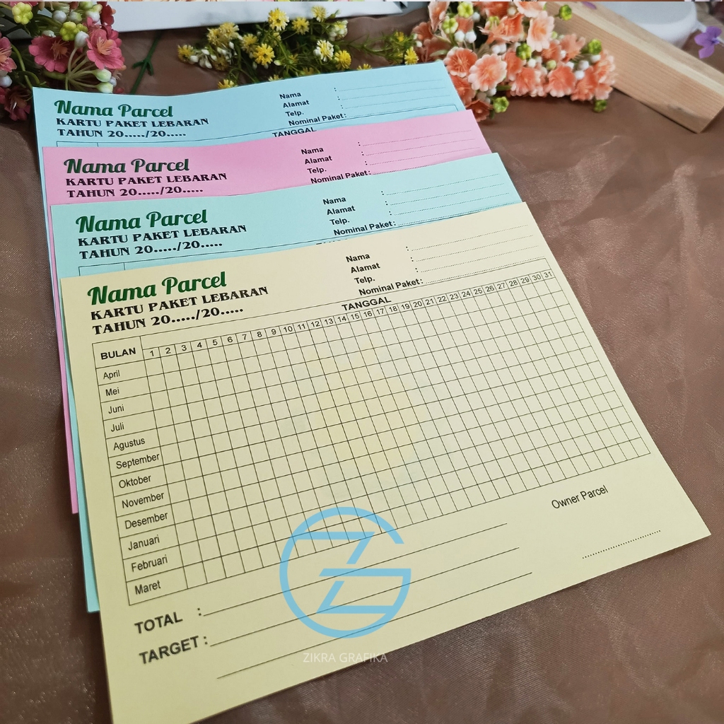 Jual KARTU PAKET LEBARAN 1 ISI ISI 10 PCS CUSTOM NAMA PARCEL ISI HARIAN ...