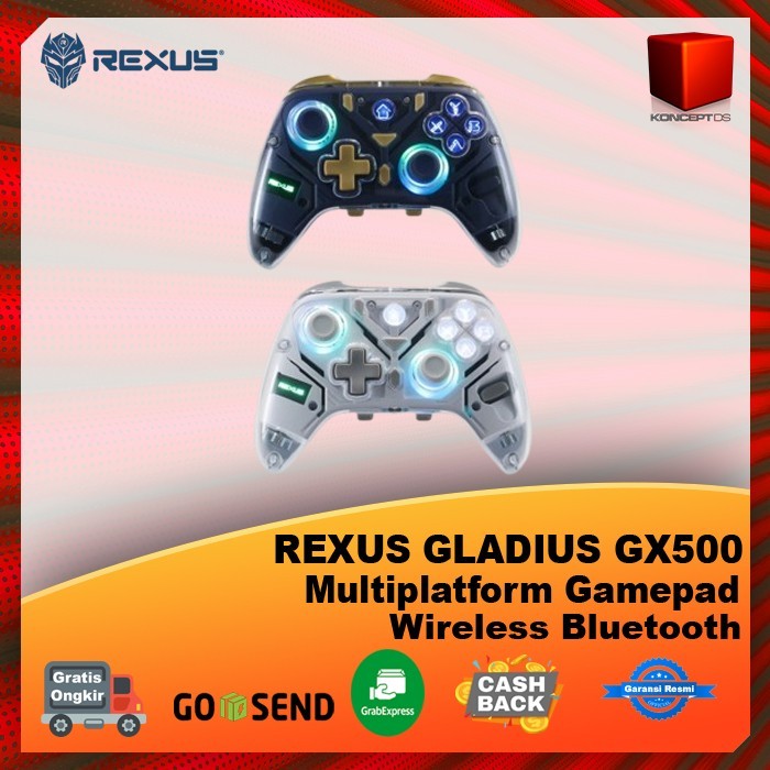 Jual Rexus Gladius GX500 Multiplatform Gamepad Wireless Bluetooth ...