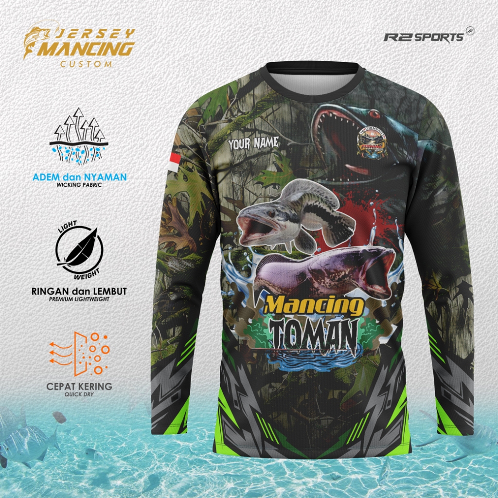 Jual Jersey Custom Fishing MANCING TOMAN Lengan Panjang Dryfit Premium ...