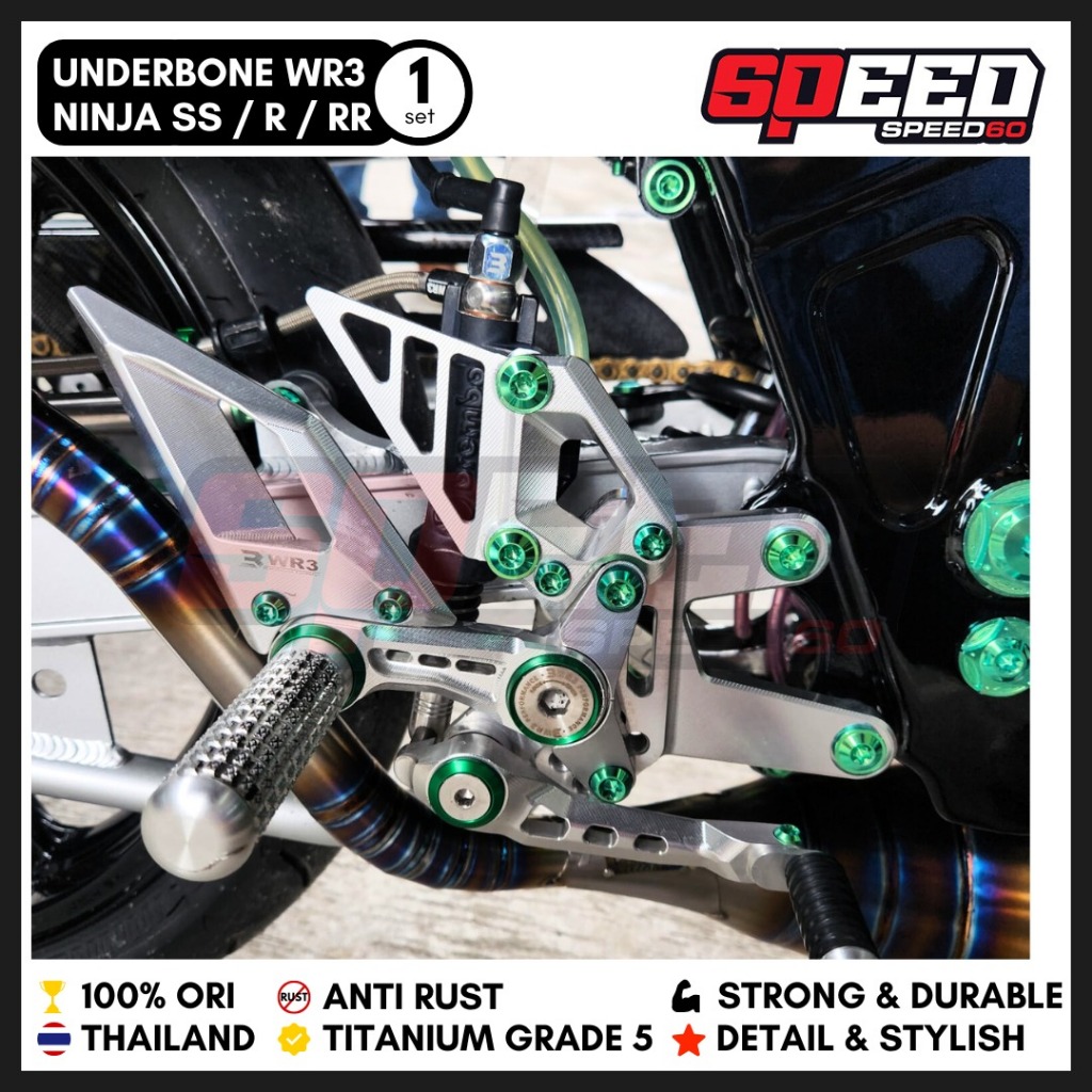 Jual Probolt Titanium Baut Cover Underbone WR3 Kawasaki Ninja S SS R RR ...
