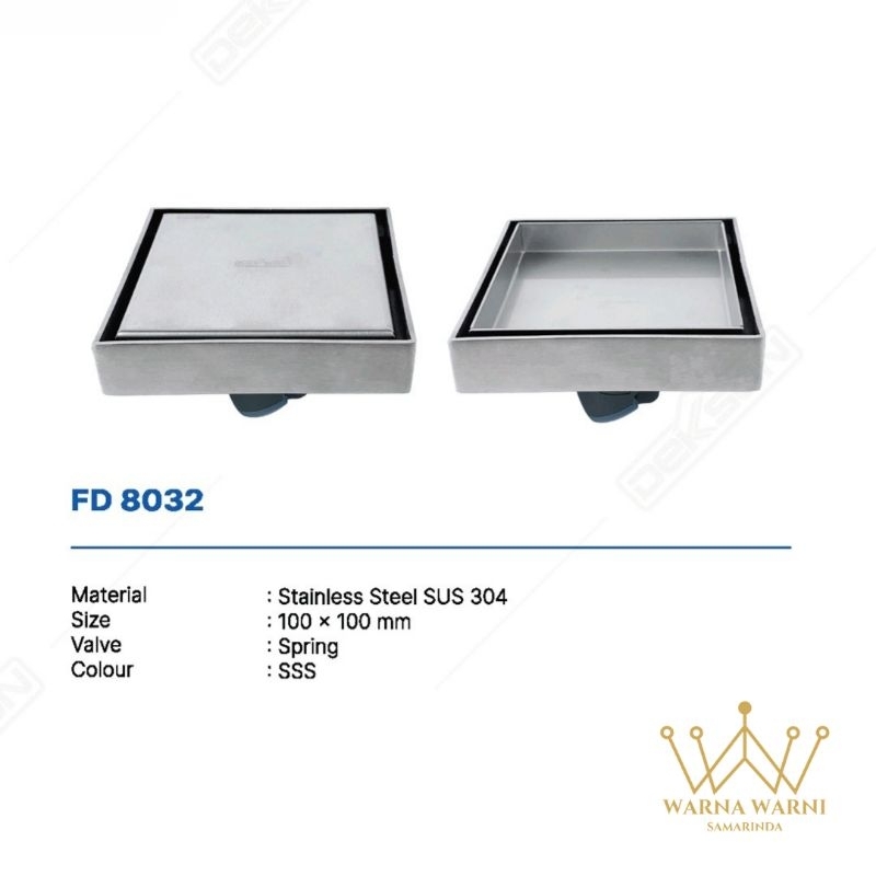 Jual Floor Drain DEKKSON FD 8032 Dope | Shopee Indonesia