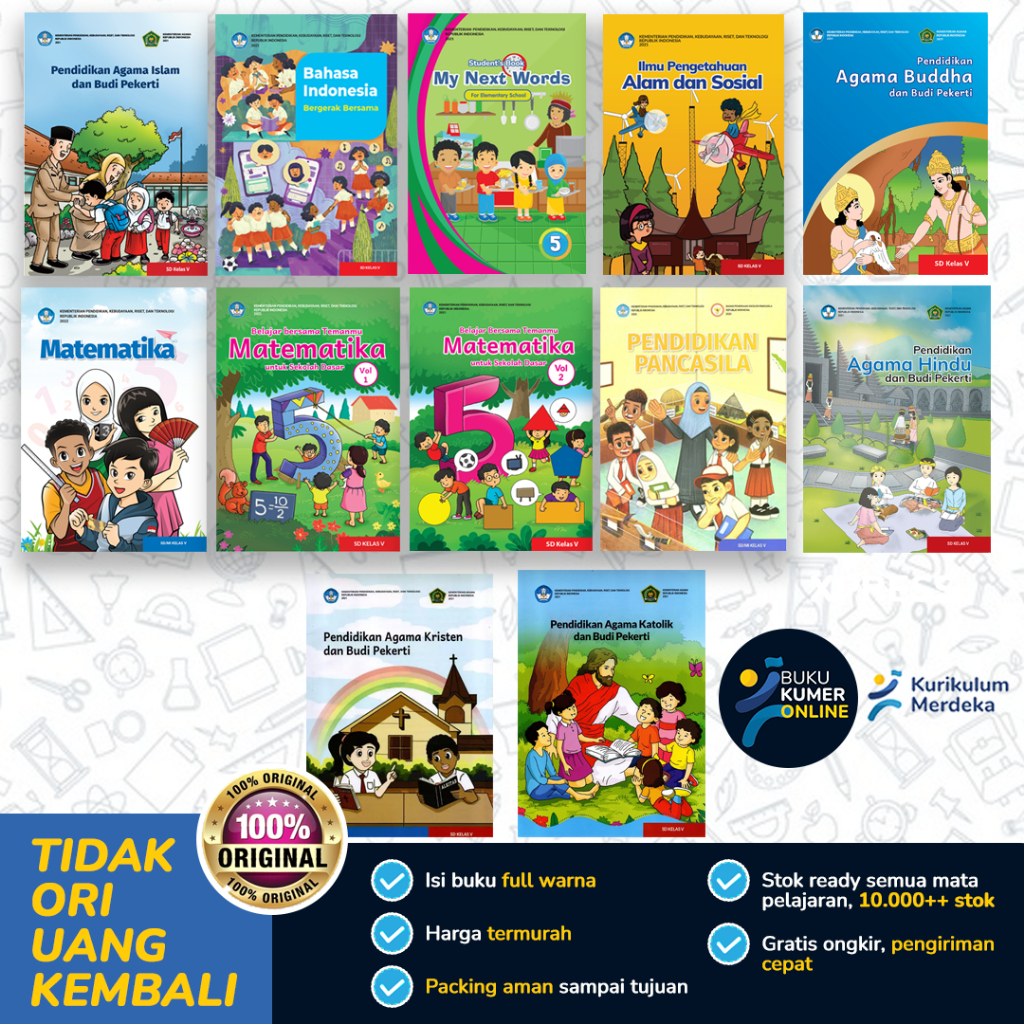 Jual Buku Kumer Kelas 5 SD - Buku Paket Siswa - Kurikulum Merdeka | Shopee Indonesia