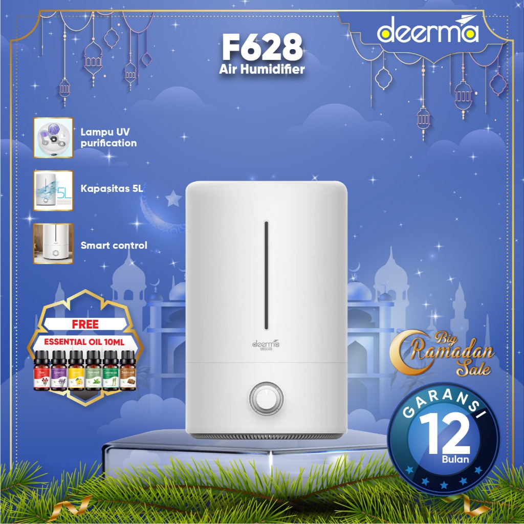 Jual Deerma 4 Touch Version Humidifier Touch Sensor Colorful LED 5L UV lamp purification F628S ...