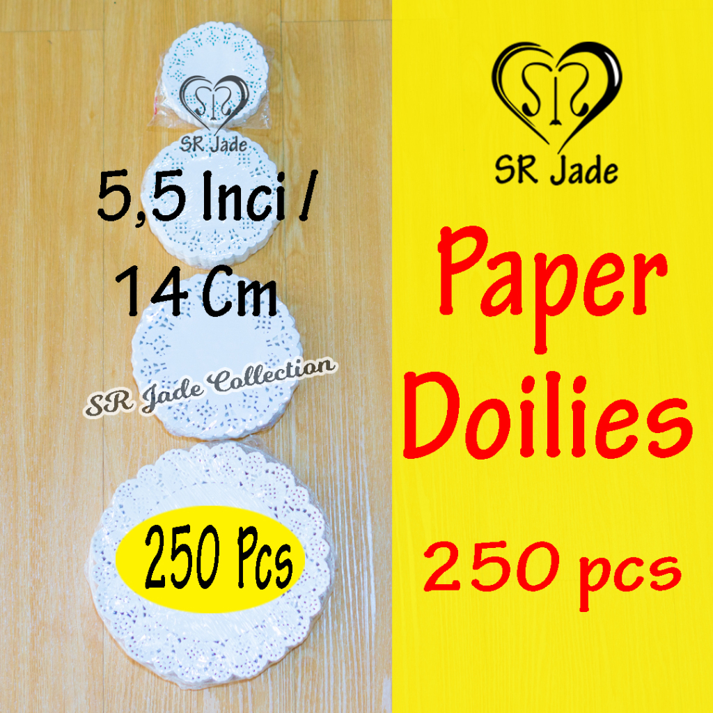 Jual Paper Doilies 5,5 Inci 14 cm 250 pcs Paper Doyleys Kertas Tatakan ...