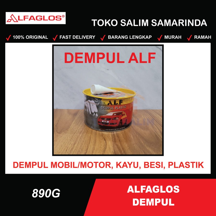 Jual Dempul ALF / Dempul ALFAGLOS Putty / Polyester Putty ALFAGLOS 890G ...