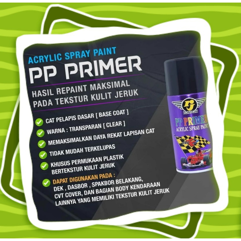 Jual cat pp primer rj london 300 cc cat kulit jeruk | Shopee Indonesia